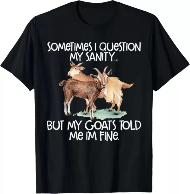 Hot Trending T-Shirt With For Crazy People Who Speak With Goats Design ...