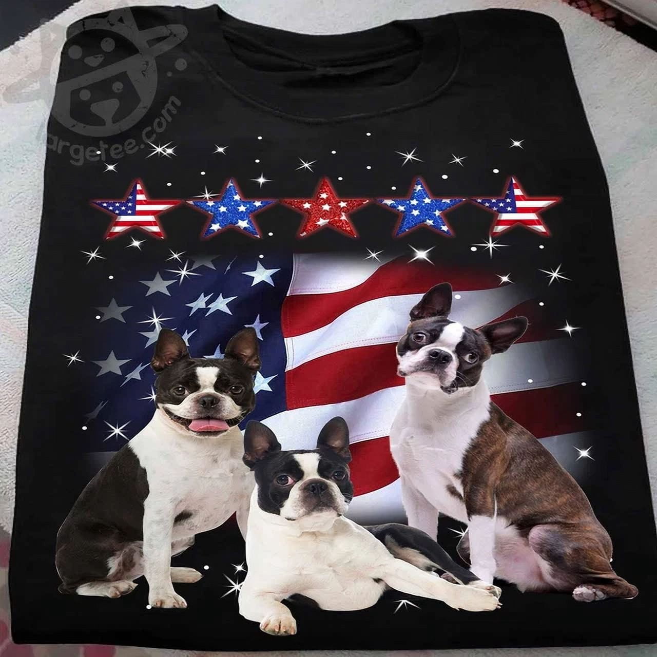 Hot Trending T-Shirt With Frenchie Dog And America Flag ' Dog Lover ...