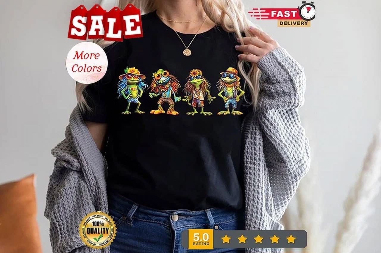 Hot Trending T-Shirt With Frog Shirt, Retro Frogs Shirt, Frog Tee, Frog Lover Tee, Grumpy Frog ...