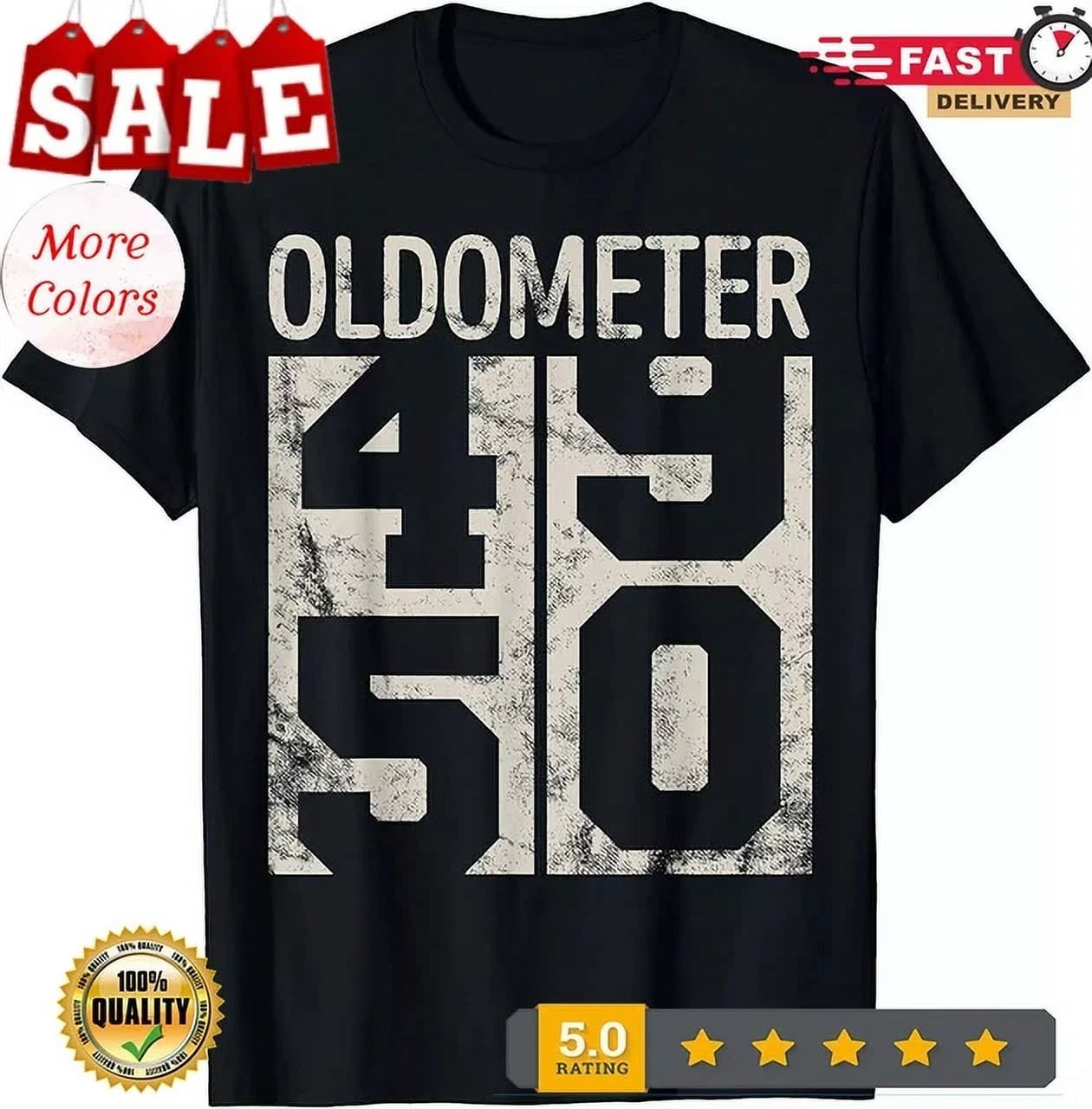 Hot Trending T-Shirt With Funny 50 Years Old Oldometer Vintage 50Th ...