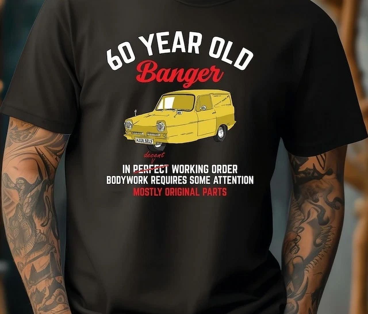 Hot Trending T-Shirt With Funny 60Th Birthday , Sixtieth Birthday Tee, Old Banger, Age 60 Design ...