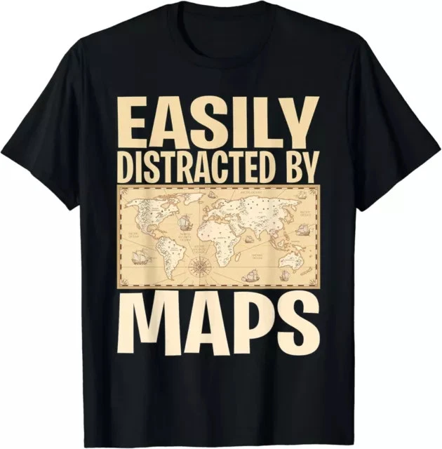 Hot Trending T-Shirt With Funny Geography Teacher - Easily Distracted ...