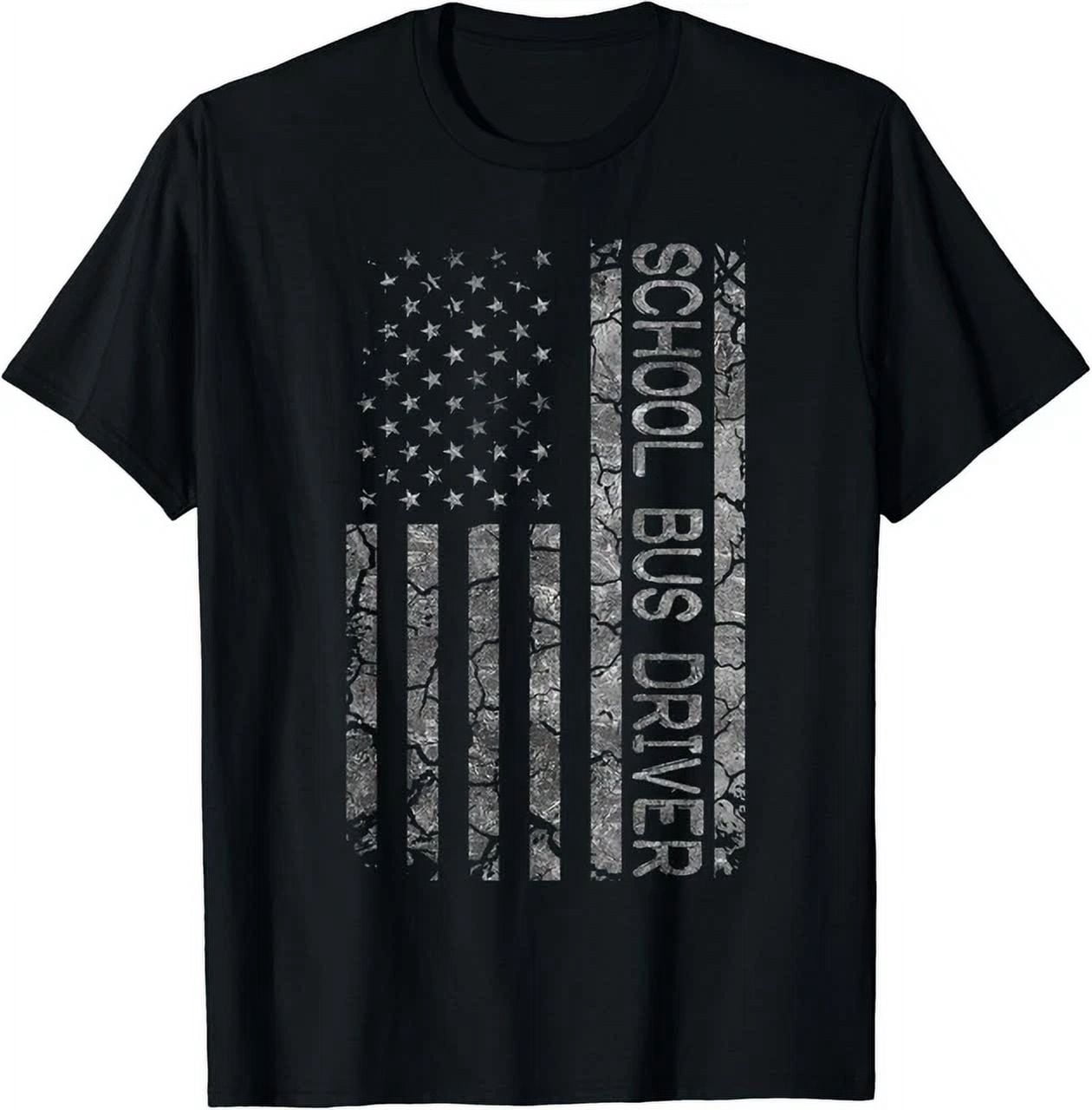 Hot Trending T-Shirt With Funny Job Title Worker American Flag School ...