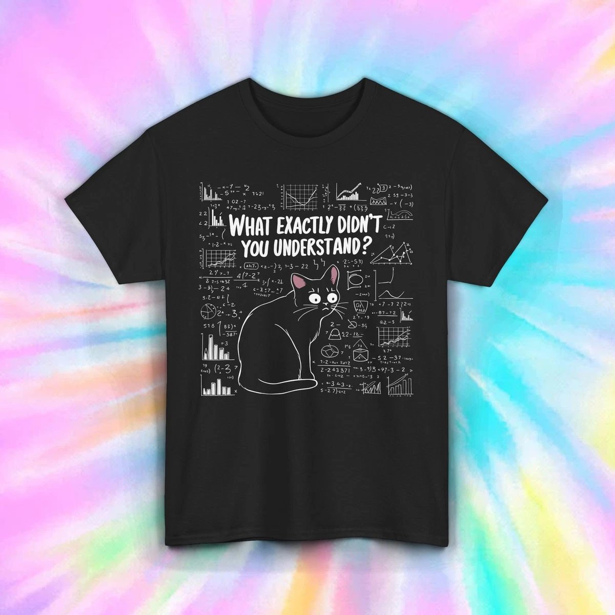 Hot Trending T-Shirt With Funny Math Cat Shirt Nerdy Science Joke ...