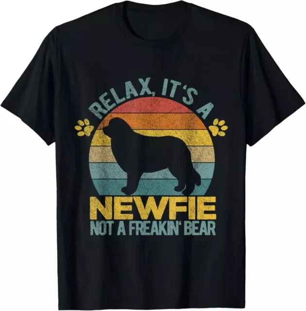 Hot Trending T-Shirt With Funny Newfoundland Dog Newfie Owner Retro ...
