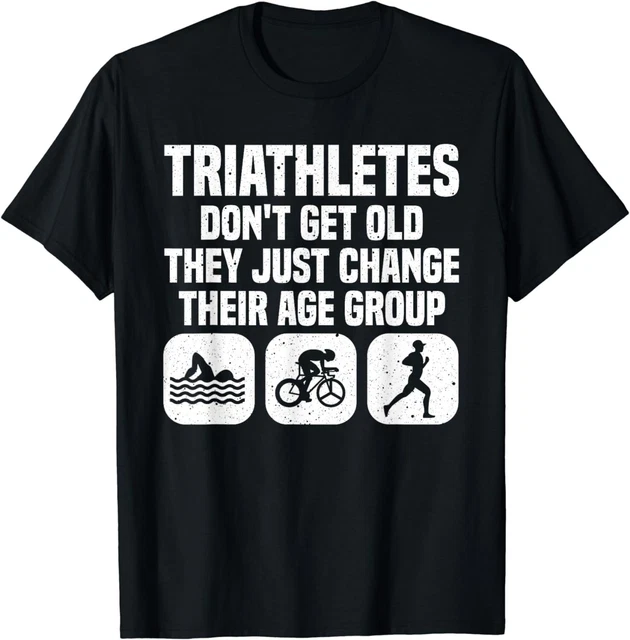 Hot Trending T-Shirt With Funny Triathlon Design Men Women Triathletes ...