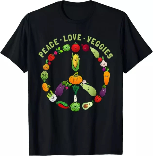 Hot Trending T-Shirt With Funny Veggie Art For Women Men Vegan Food Vegetables Themed Design ...