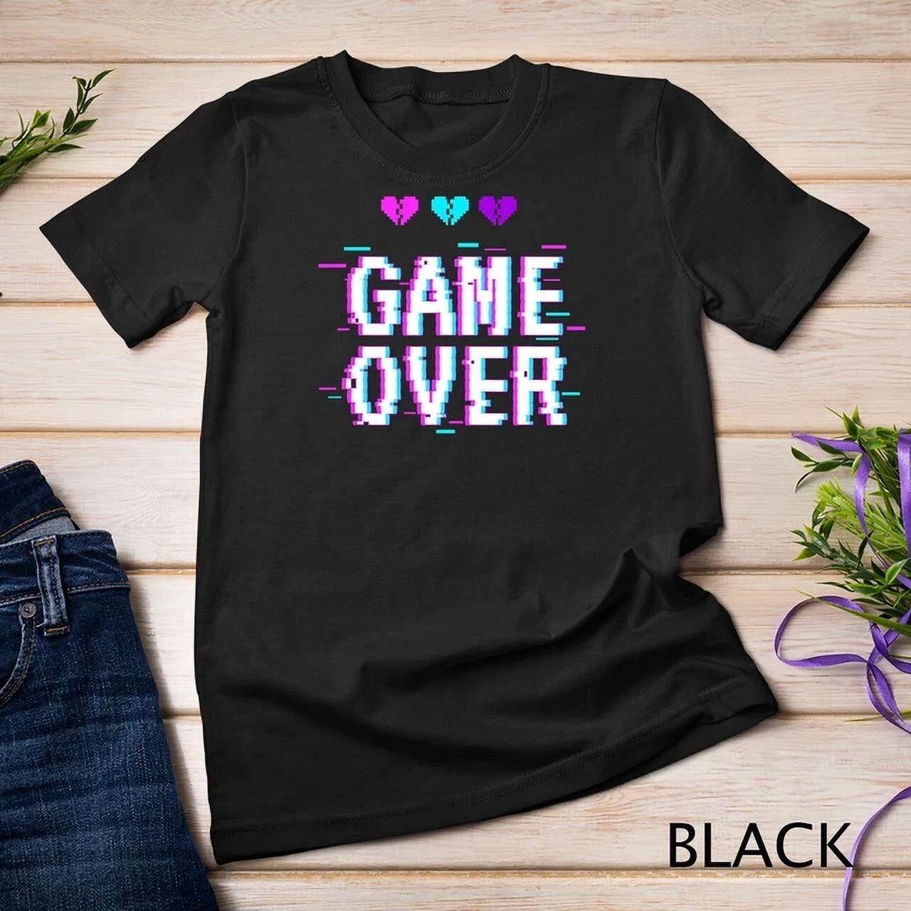 Hot Trending T-Shirt With Game Over Pastel Kawaii Aesthetic Harajuku ...