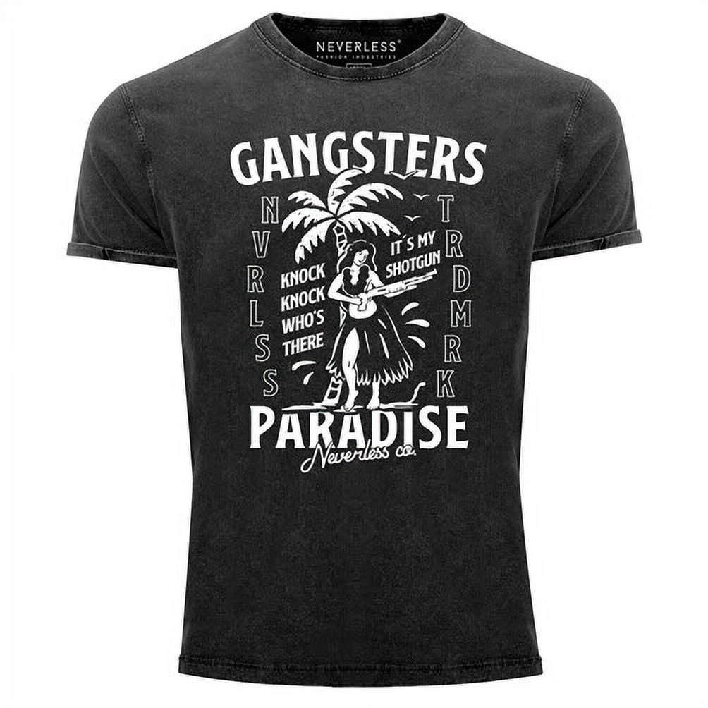Hot Trending T-Shirt With Gangsters Paradise Prin Rapper Rap Distressed ...