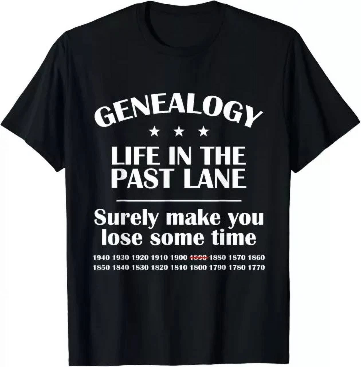 Hot Trending T-Shirt With Genealogist Genealogy Puns Life In The Past ...