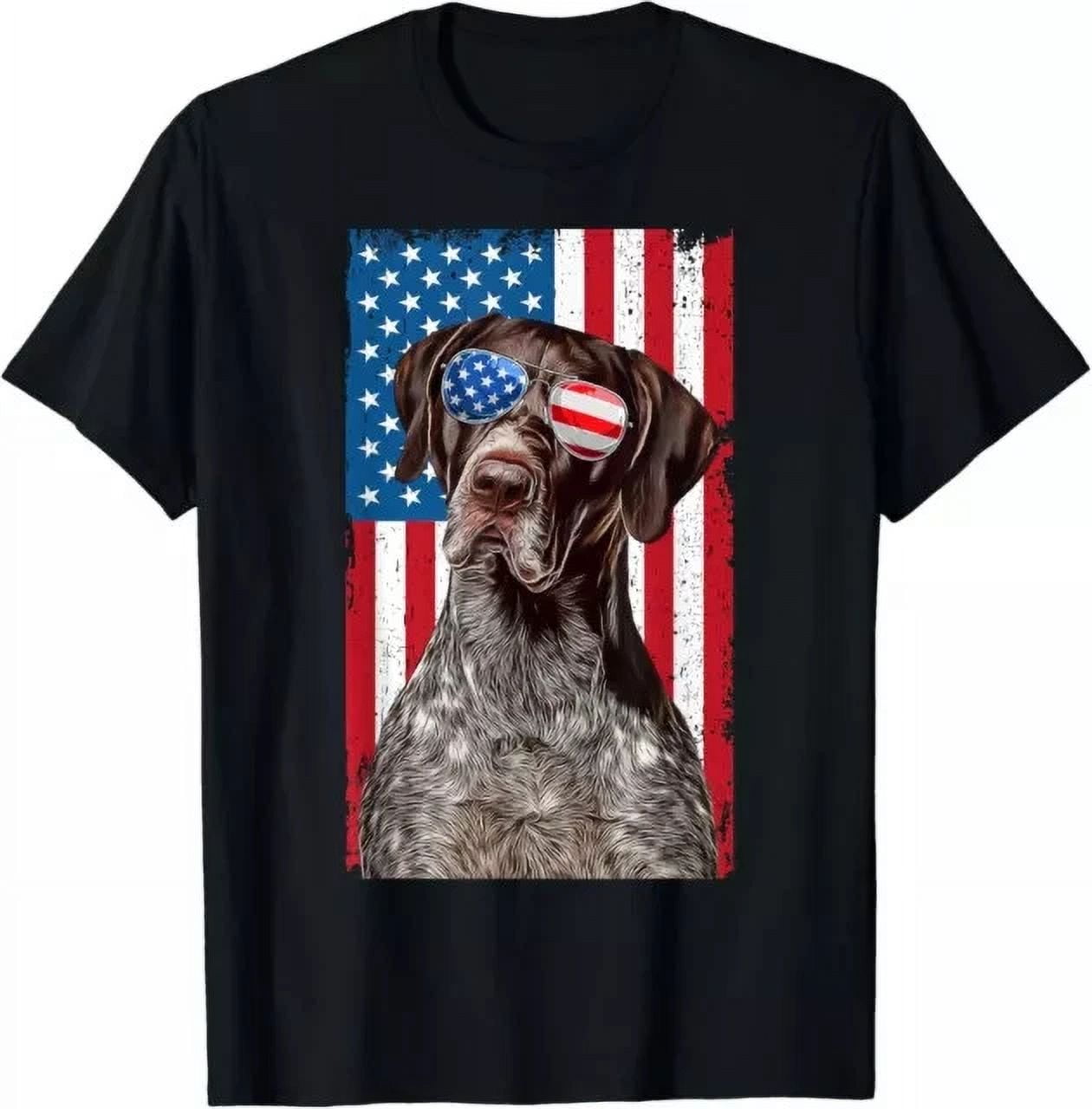 Hot Trending T-Shirt With German Shorthaired Pointer 4Th Of July ...