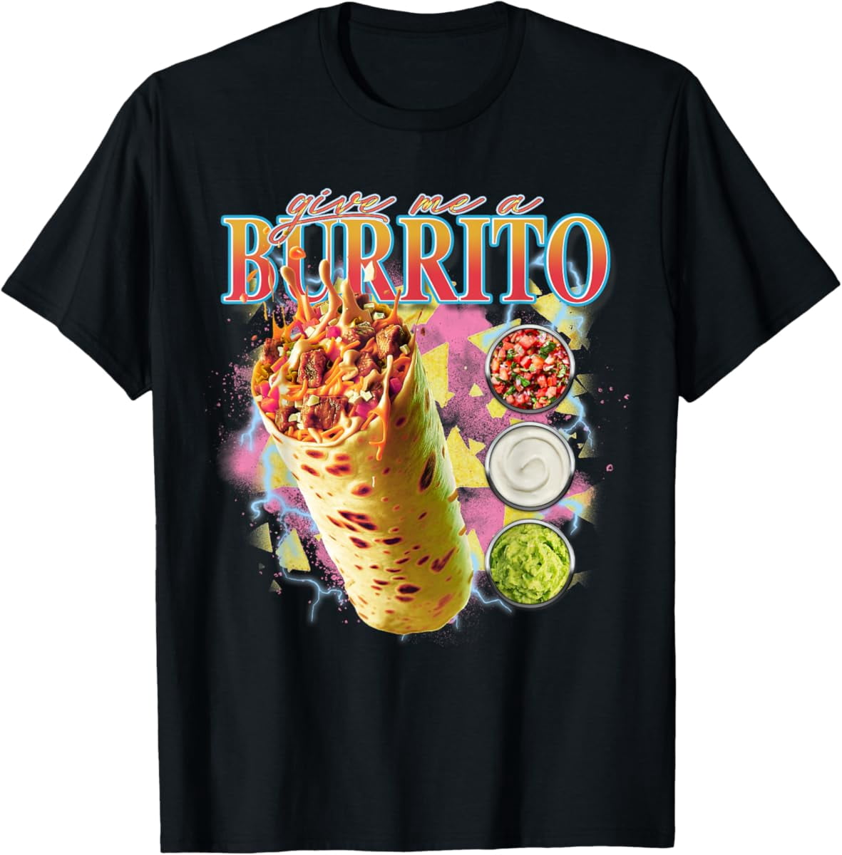 Hot Trending T-Shirt With Give Me A Burrito 90S Bootleg Rap Rock ...