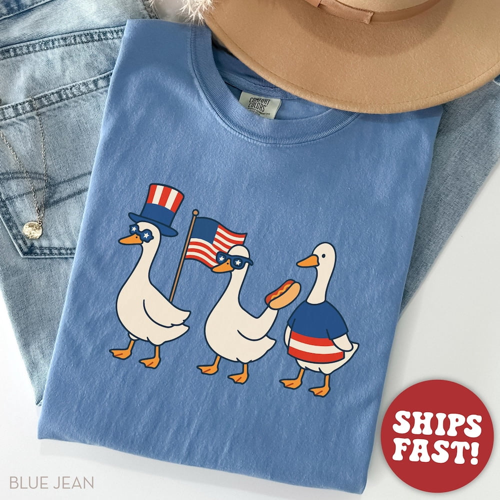 Hot Trending T-Shirt With Goose Shirt For 4Th Of July Independence Day ...