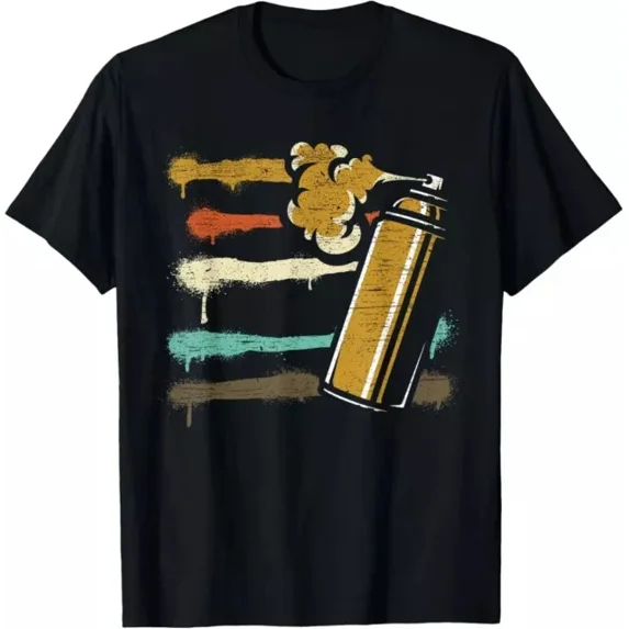 Hot Trending T-Shirt With Graffiti Spray Paint Street Art Drawing ...