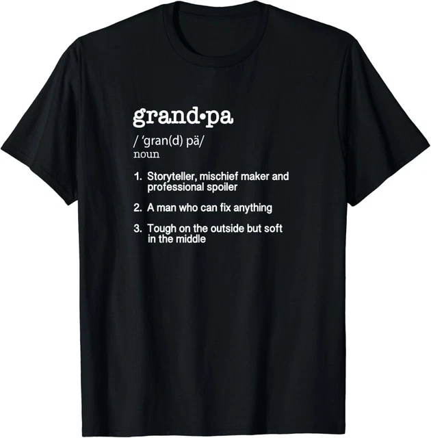 Hot Trending T-Shirt With Grandpa Definition - Dictionary Meaning ...