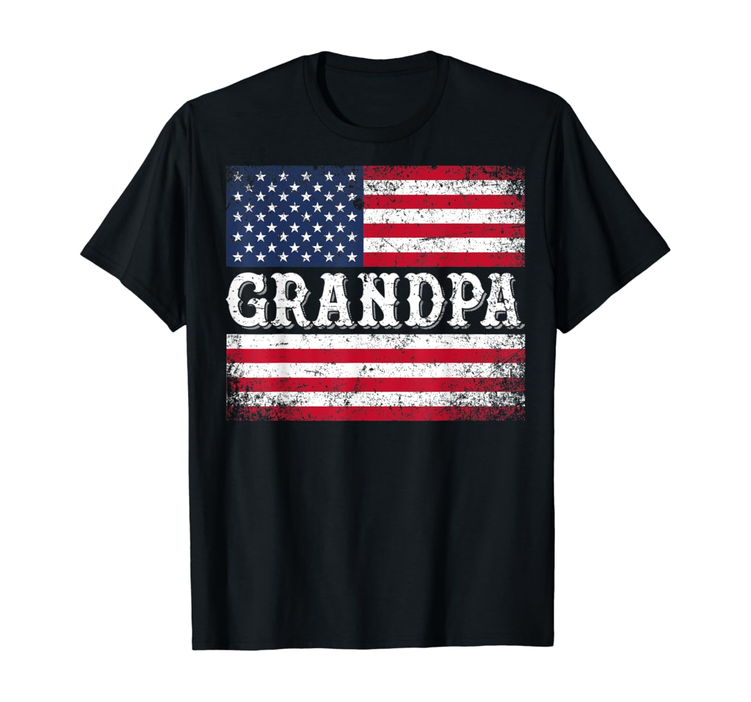 Hot Trending T-Shirt With Grandpa Vintage Usa Flag Patriotic 4Th Of July T-Shirt Design Preview ...