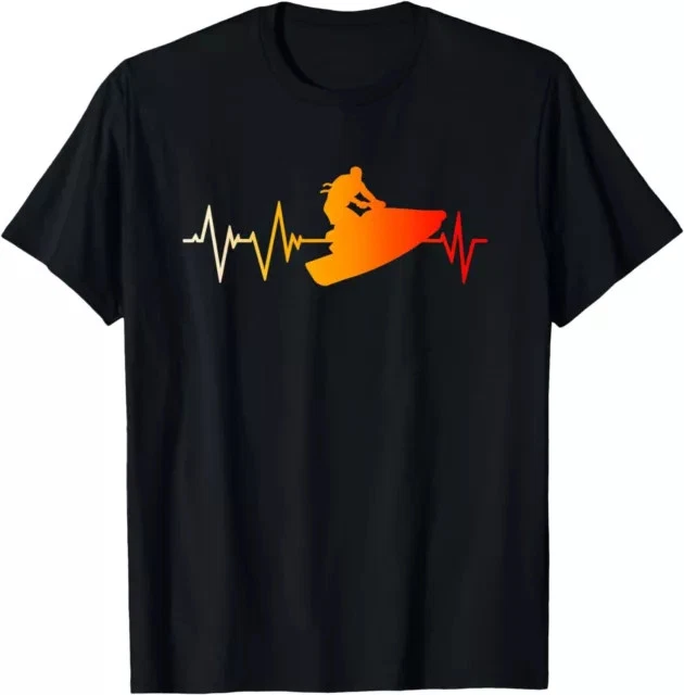 Hot Trending T-Shirt With Great Jet Ski Heartbeat Jet Ski Driver Pwc ...