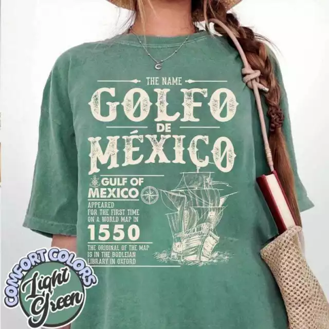 Hot Trending T-Shirt With Gulf Of Mexico Name Origin 1550, Historical Gulf Of Mexico, 1550 ...