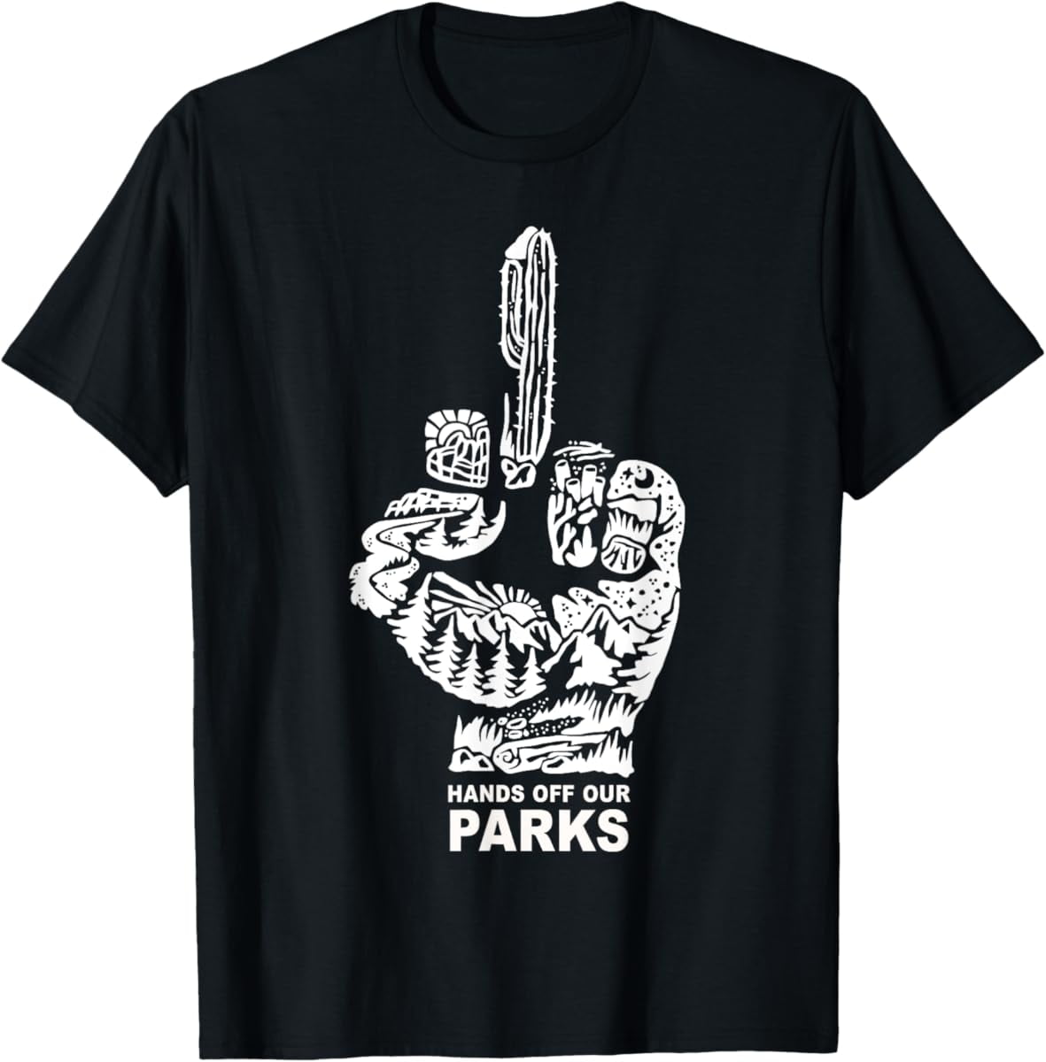 Hot Trending T-Shirt With Hands Off Our Parks Environmental Nature ...