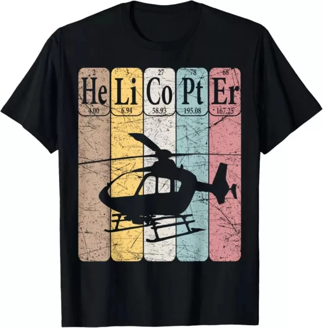 Hot Trending T-Shirt With Helicopter Periodic Table Elements Aviation ...