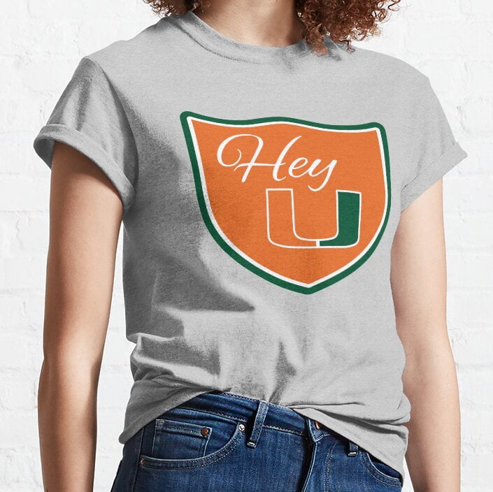 Hot Trending T-Shirt With Hey U! In Miami Inspired Colors. University ...