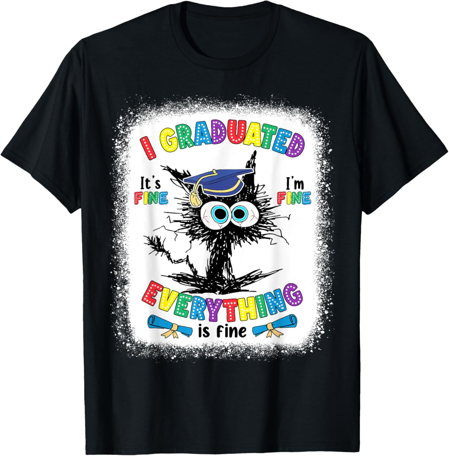 Hot Trending T-Shirt With I Graduated Funny Cat Graduation End Of ...