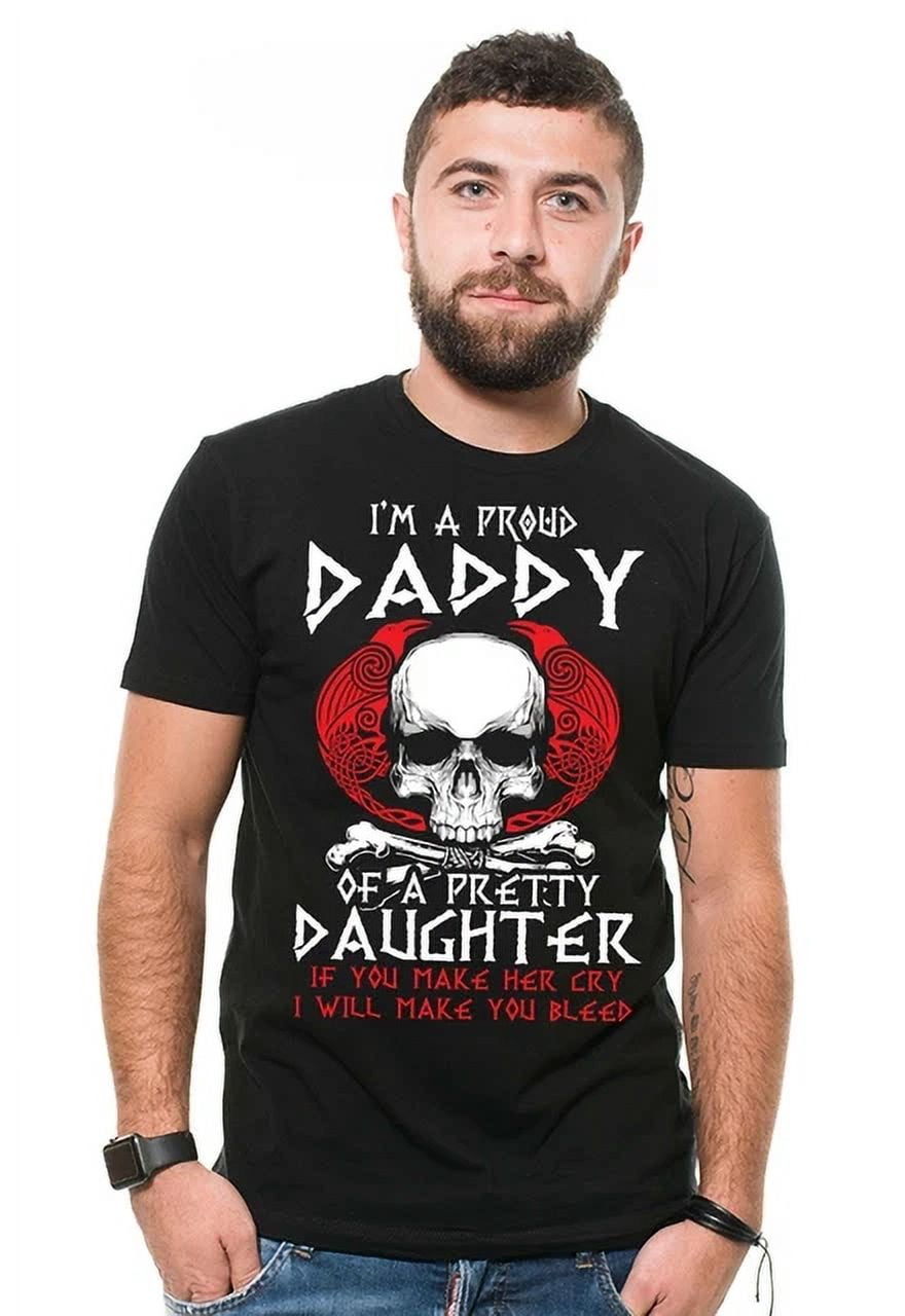 Hot Trending T-Shirt With I'M A Proud Daddy Viking Dad Gifts Viking ...