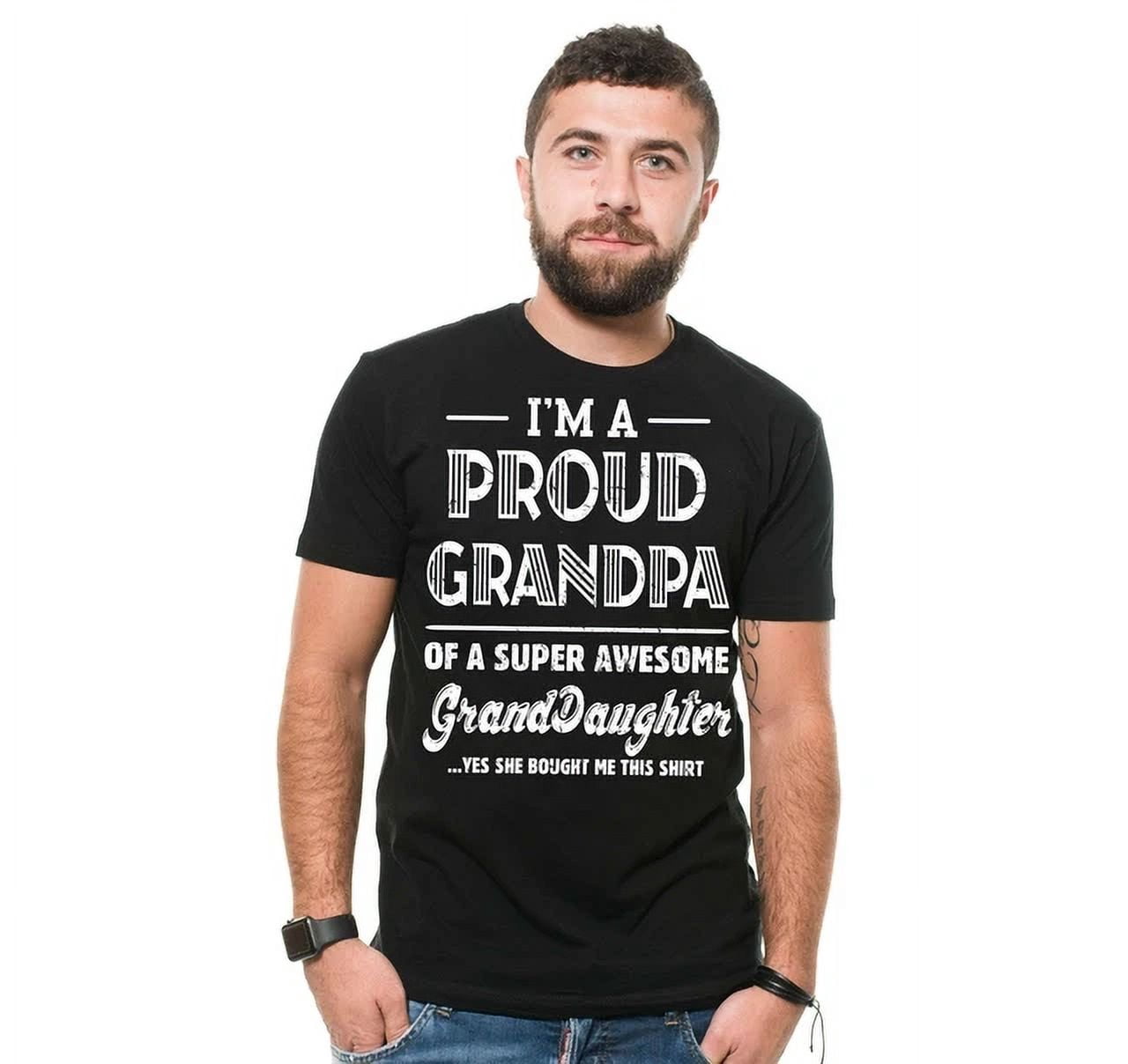 Hot Trending T-Shirt With I'M A Proud Grandpa Grandpa Granddaughters ...