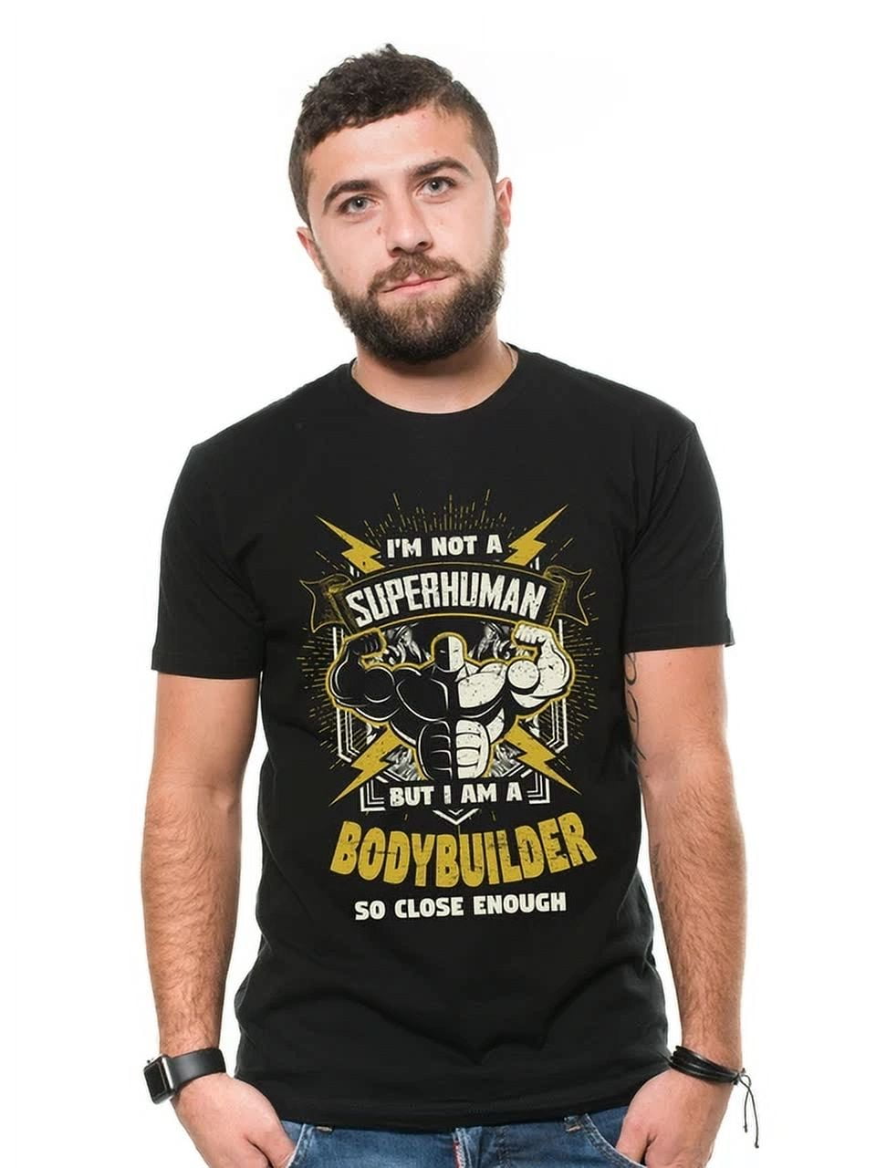 Hot Trending T-Shirt With I'M Not A Superhuman I'M A Bodybuilder Viking ...
