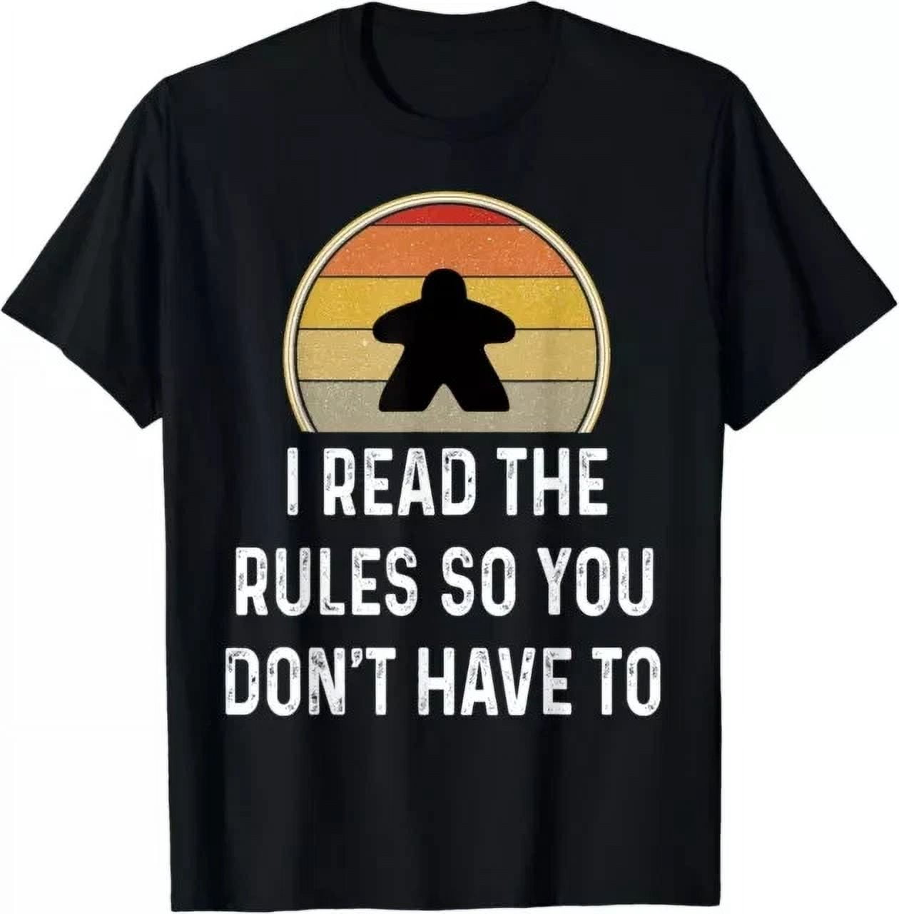 Hot Trending T-Shirt With I Read The Rules Funny Board Game Gift ...