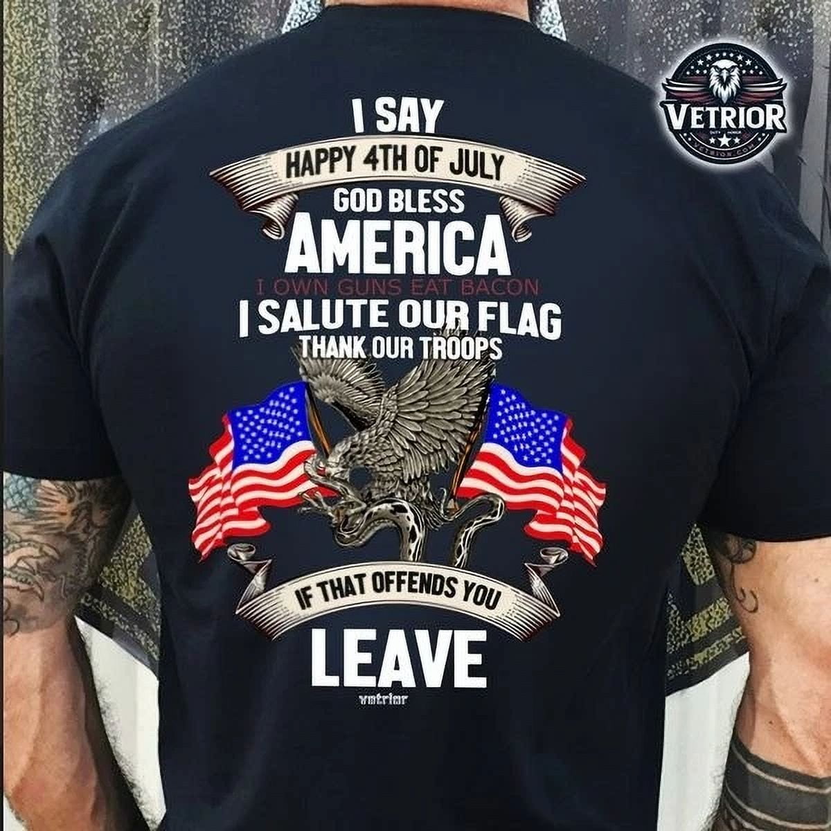 Hot Trending T-Shirt With I Say Happy 4Th Of July God Bless America I ...