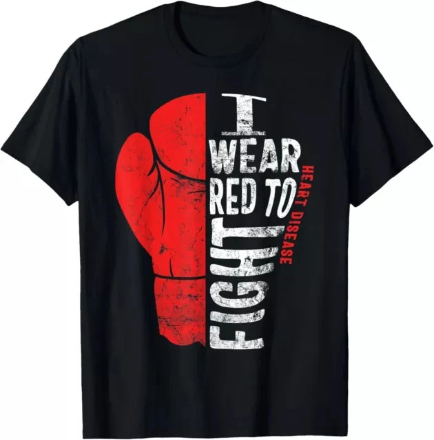 Hot Trending T-Shirt With I Wear Red To Fight Heart Disease Awareness ...