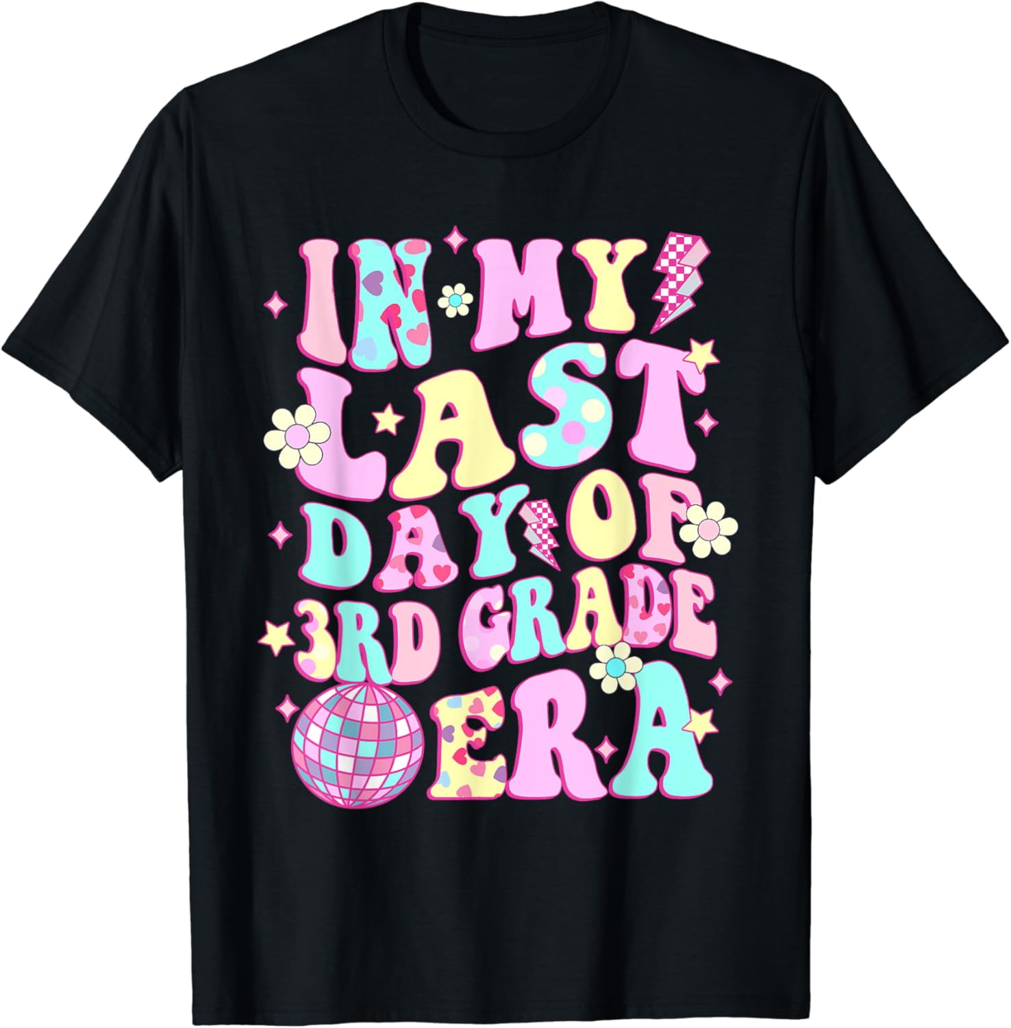 Hot Trending T-Shirt With In My Last Day 3Rd Grade Era Smile Face Last ...