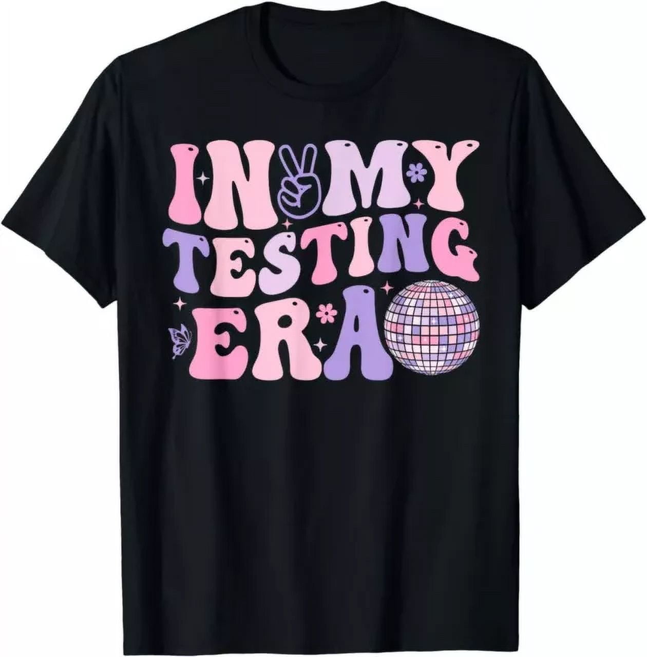 Hot Trending T-Shirt With In My Testing Era Test Day Retro Motivational ...