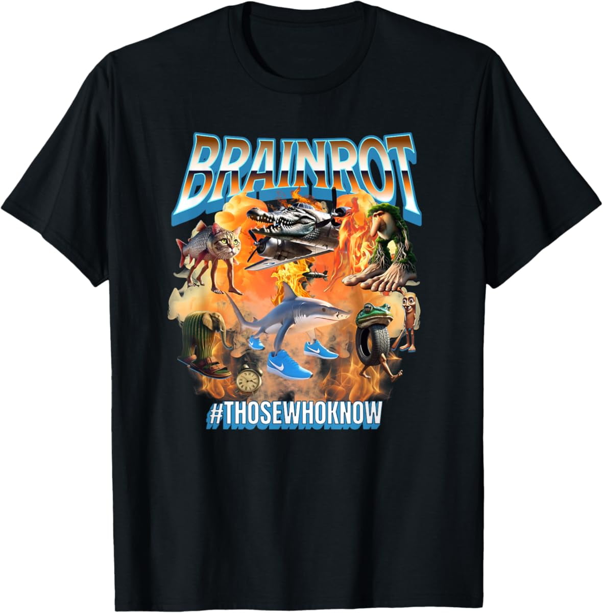 Hot Trending T-Shirt With Italian Brainrot Bootleg T-Shirt Design ...