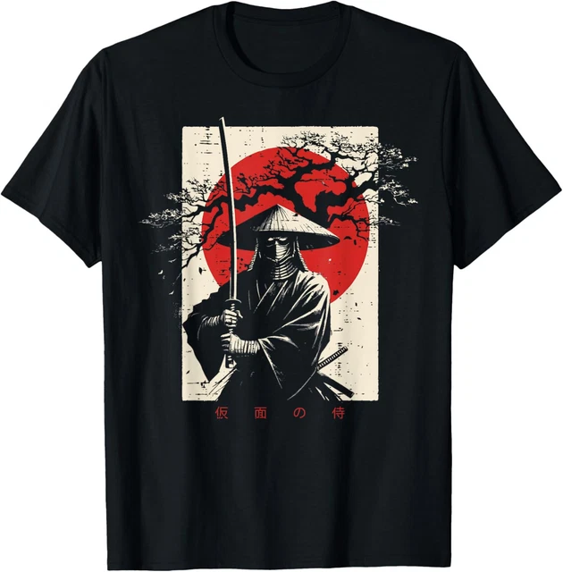 Hot Trending T-Shirt With Japanese Samurai Katana Red Sun Vintage ...