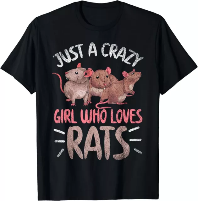 Hot Trending T-Shirt With Just A Crazy Who Loves Rats Funny Animal ...