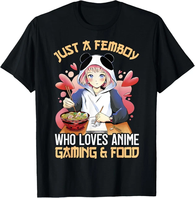 Hot Trending T-Shirt With Just A Femboy Who Loves Anime And Gaming ...