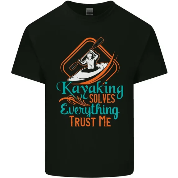 Hot Trending T-Shirt With Kayaking Solves Everything Funny Kayak T ...