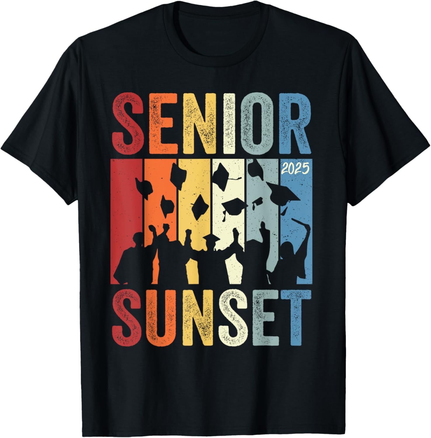 Hot Trending T-Shirt With Last First Day Senior Sunset Class Of 2025 ...