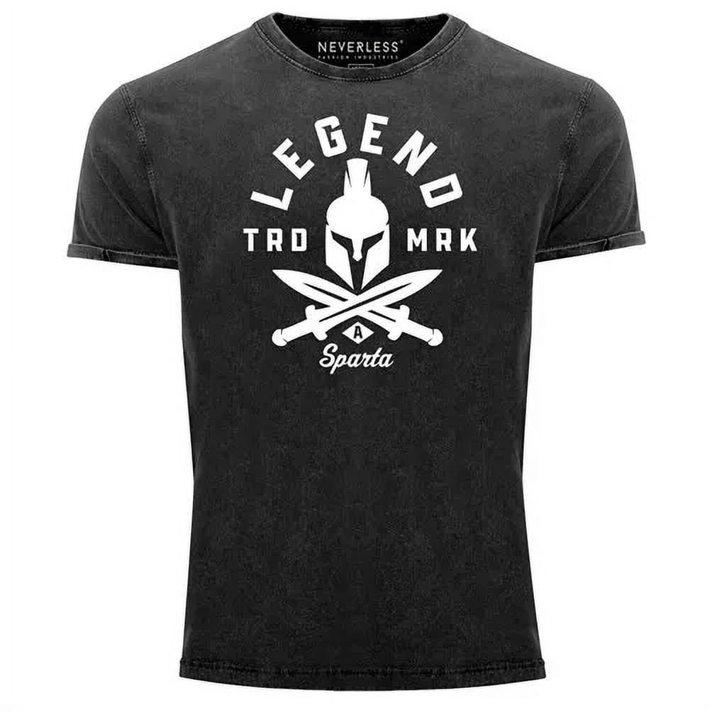 Hot Trending T-Shirt With Legend Sparta Spartan Helmet Swords T Design ...