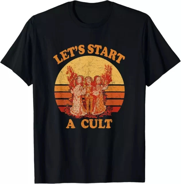 Hot Trending T-Shirt With Lets Start A Cult - Retro Sunset Design ...