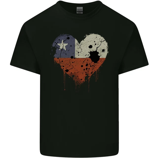 Hot Trending T-Shirt With Love Chile Flag Chilean Day Football T-Shirt ...