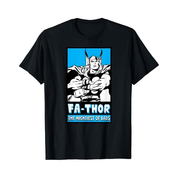 Hot Trending T-Shirt With Marvel Fa-Thor Mightiest Of Dads Retro Poster ...