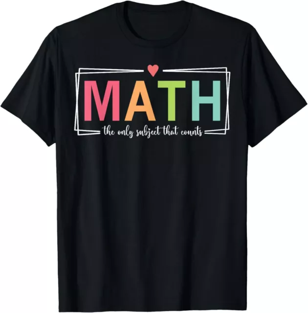 Hot Trending T-Shirt With Math The Only Subject That Counts Math ...