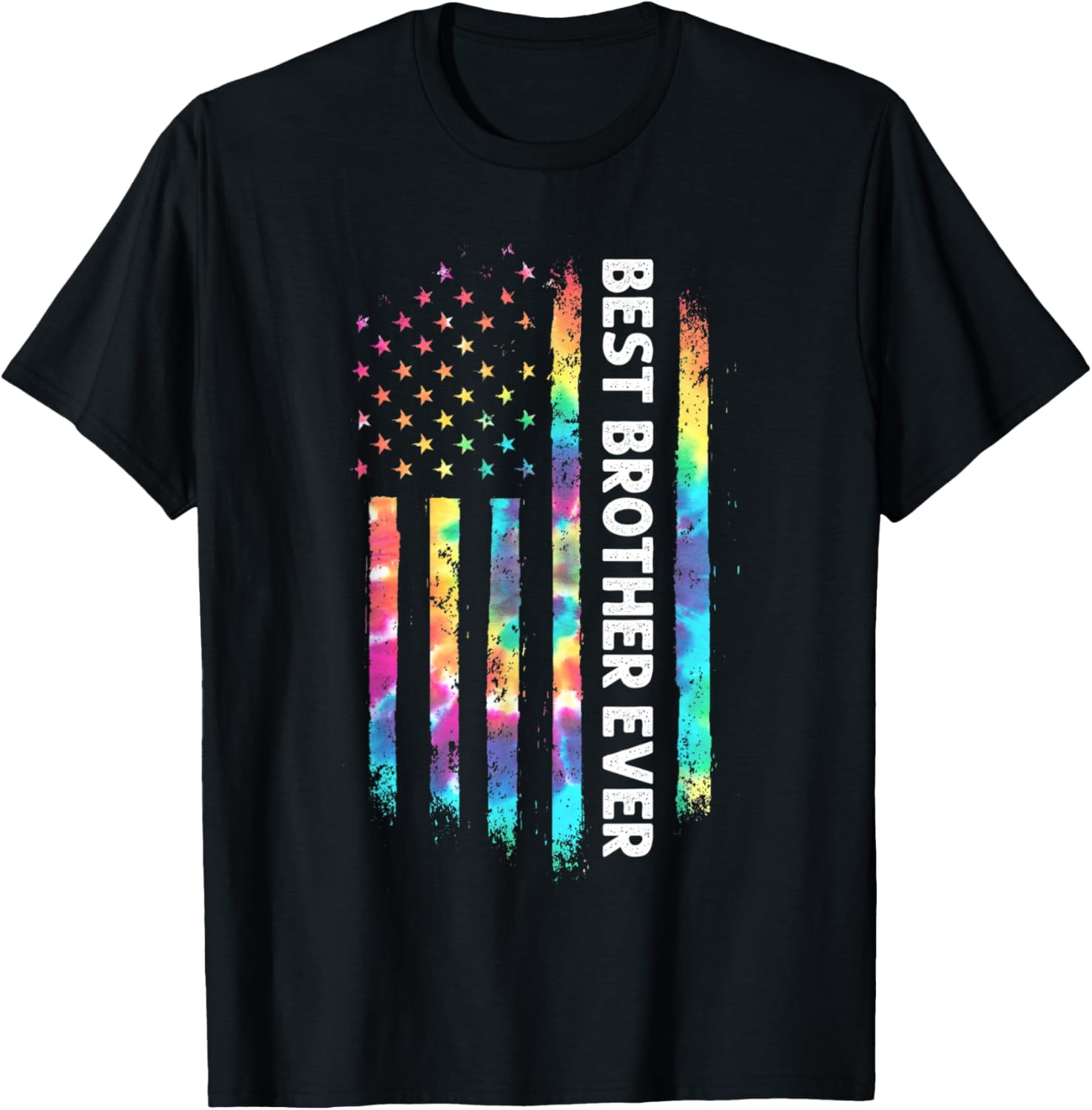 Hot Trending T-Shirt With Mb Best Brother Ever Tie Dye Usa Flag Mother ...