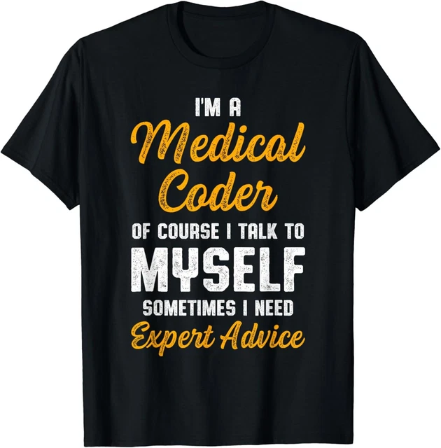 Hot Trending T-Shirt With Medical Coder Biller Coding Gifts Design Preview Only - Walmart.com