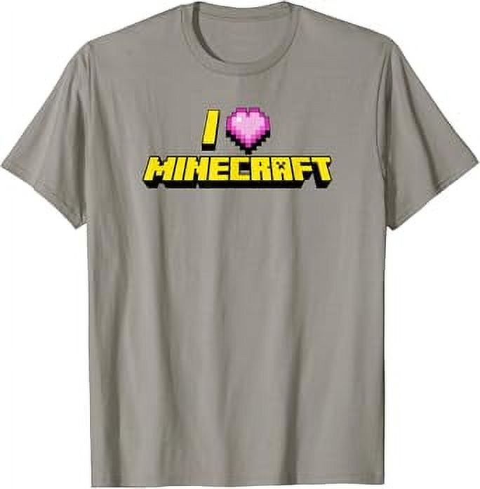 Hot Trending T-Shirt With Minecrt I Love Minecrt Pink Heart Official ...