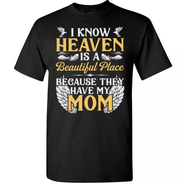 Hot Trending T-Shirt With Missing Mom In Heaven T-Shirt Remembrance In ...