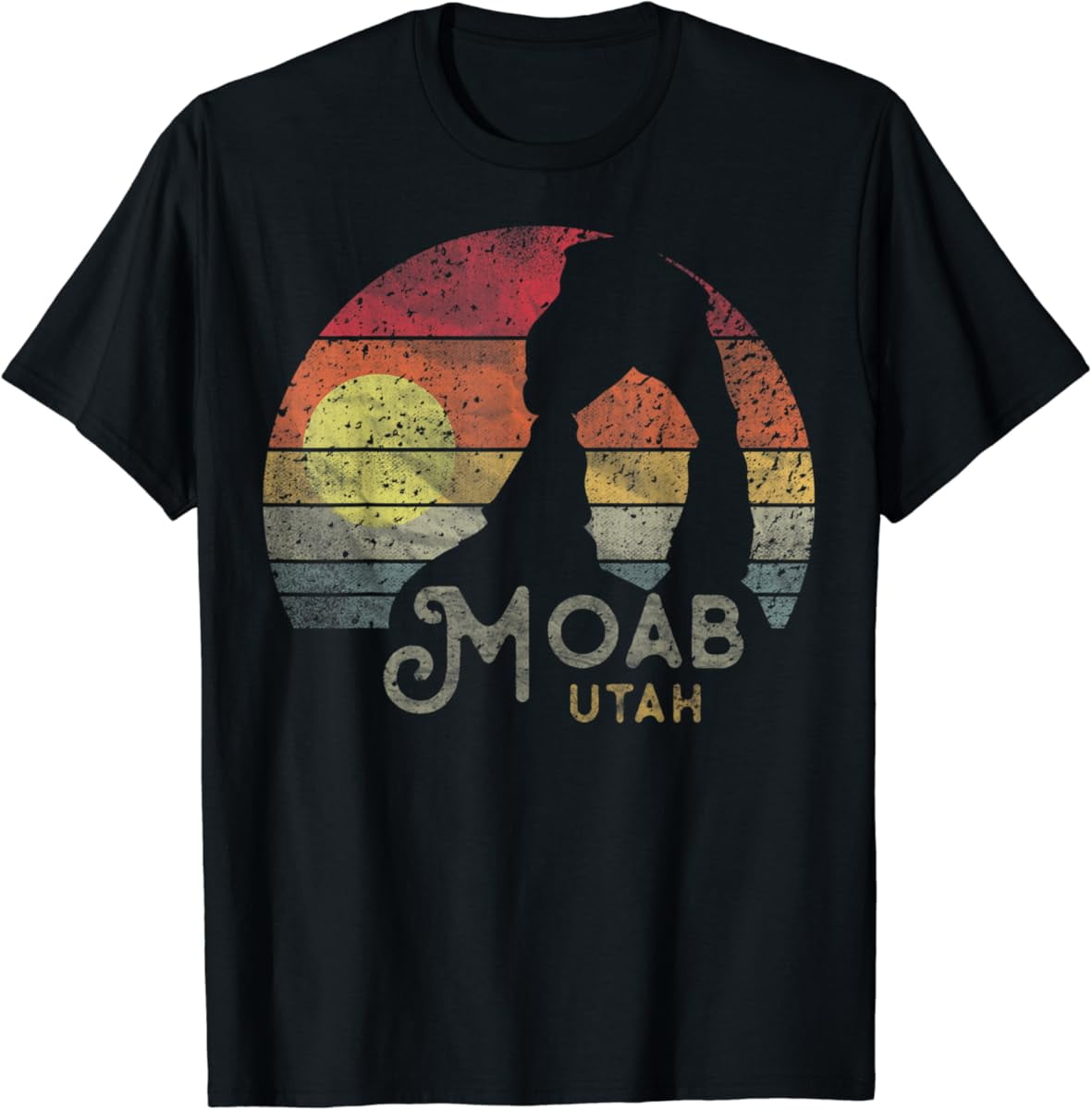 Hot Trending T-Shirt With Moab Utah Beehive State National Parks Mighty 5 Retro Tee T-Shirt ...